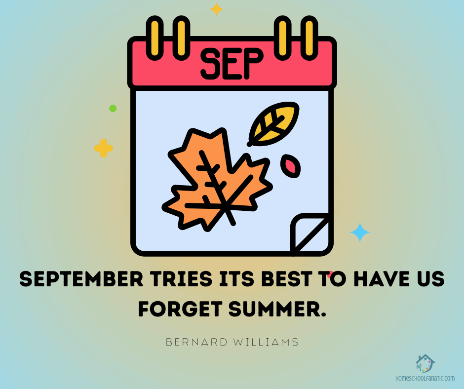 Homeschool Calendar: Fun September Activities Kids Will Love ...